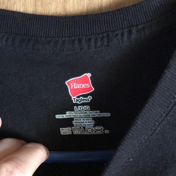 Hanes | Shirts | Hanes Tshirt All Black With The Exorcist Logo | Poshmark